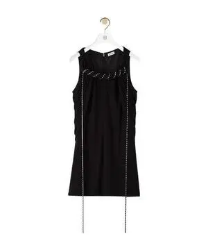 Loewe Embellished Strapless Sling Dress