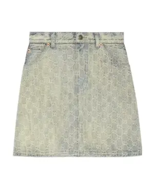 GUCCI GG Denim Skirt