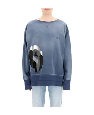 MAISON MARGIELA Printed Crewneck Sweatshirt