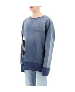 MAISON MARGIELA Printed Crewneck Sweatshirt