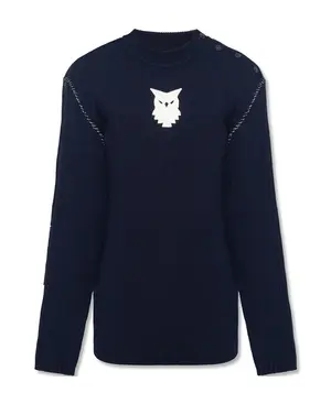 MAISON MARGIELA Wool Pullover With Animal Totem Embroidery