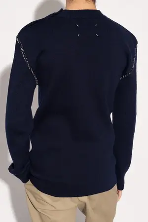 MAISON MARGIELA Wool Pullover With Animal Totem Embroidery