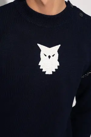 MAISON MARGIELA Wool Pullover With Animal Totem Embroidery