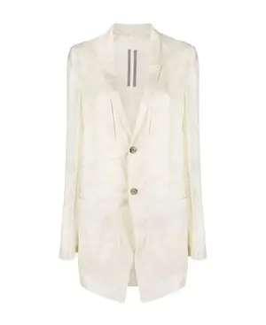 Rick Owens Strap Detail Single-breasted Blazer