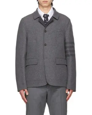 Thom Browne Wool Button-fastening Shirt-jacket