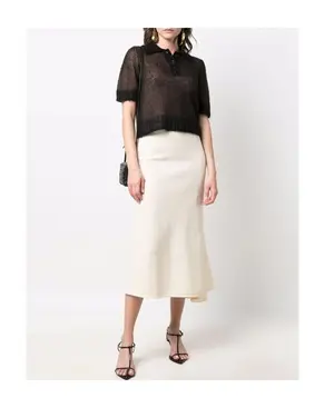 JIL SANDER Asymmetrical Midi Skirt