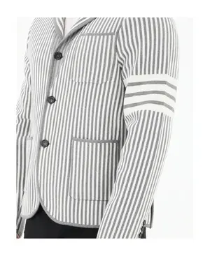 Thom Browne Striped Cotton Blazer