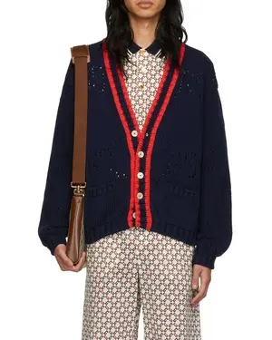 Gucci Logo Knitted Cardigan