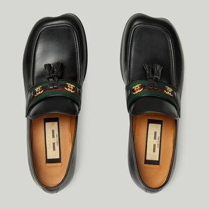 Gucci Web Interlocking G Loafers