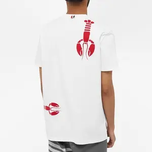 Thom Browne Lobster-print Round-neck T-shirt