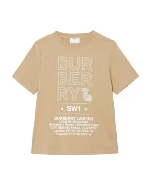 Burberry Logo Sketch-print Cotton T-shirt