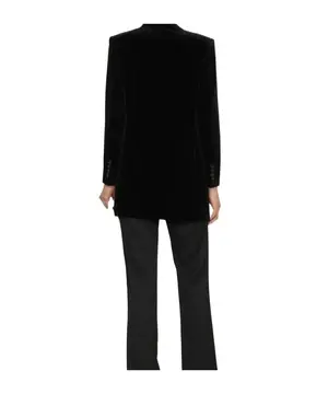 Saint Laurent Velvet Button-up Blazer