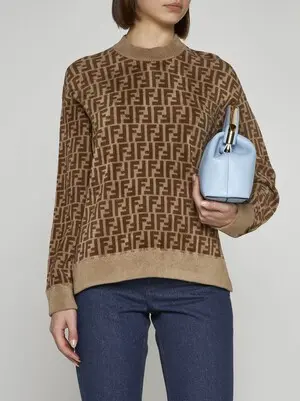 Fendi Ff Pattern Crewneck Jumper