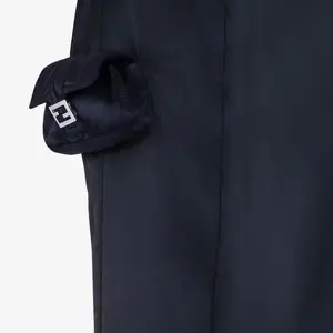 Fendi Blue Nylon Bomber Jacket
