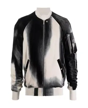 Rick Owens Flight Faded-effect Bomber Jacket