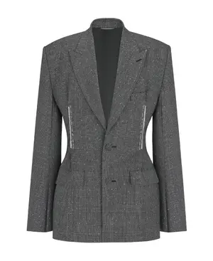 Dior Single-breasted Blazer With Prince Of Wales Pattern