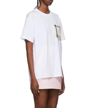 Burberry Check Patch Pocket T-shirt