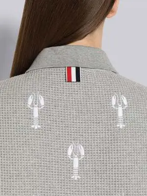 Thom Browne Lobster Embroidered Polo Dress