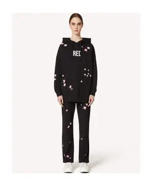 Red Valentino Pentagram Pattern Sweatpants