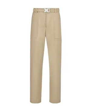 Dior Cargo Pants With 'cd' Buckle Belt