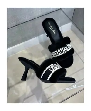 Dior Dway High Heel Slippers