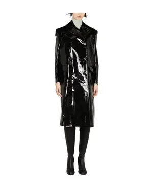 Raf Simons Double-breasted Lapel Long Overcoat