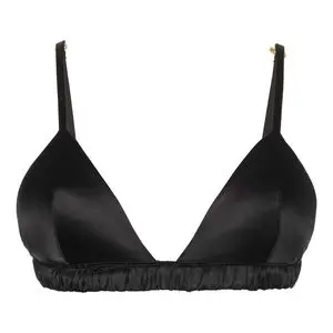 BLACK HEART LINGERIE Convertible Silk Triangle Bra - Black