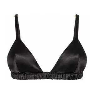 BLACK HEART LINGERIE Convertible Silk Triangle Bra - Black