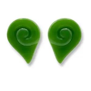 MICHAEL NASH JEWELRY Brigite Matte Resin Clip-on Earrings - Green