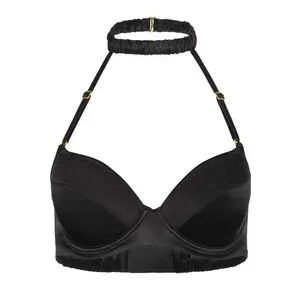 BLACK HEART LINGERIE Convertible Silk Push-up Bra - Black
