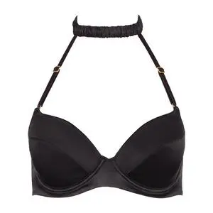 BLACK HEART LINGERIE Convertible Silk Push-up Bra - Black