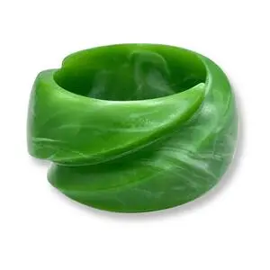 MICHAEL NASH JEWELRY Michael Nash Jewelry Brigitte Matte Sculptural Resin Bangle Green