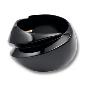MICHAEL NASH JEWELRY Michael Nash Jewelry Brigite Polished Resin Carved Bangle Black
