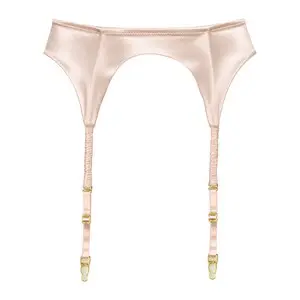 BLACK HEART LINGERIE Silk Garter Belt - Pink
