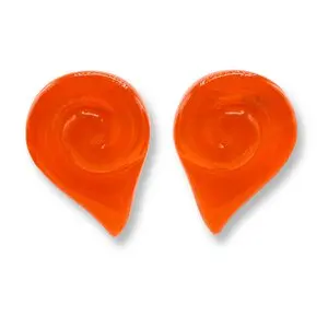 MICHAEL NASH JEWELRY Brigitte Polished Resin Clip-on Earrings - Orange