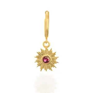 C.J.M Single Star Motif Huggie Earring - Gold