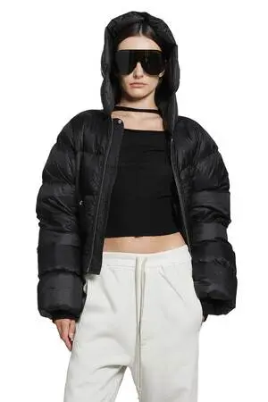 Rick Owens Tower Cinched Hooded Jacket