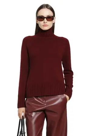 Max Mara Wool Cashmere Turtleneck Sweater