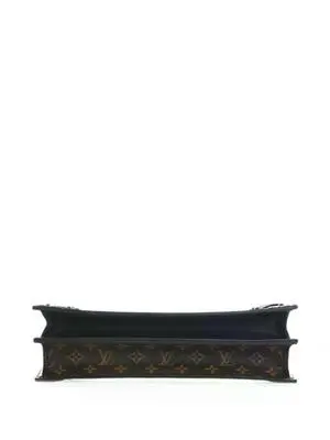 LOUIS VUITTON Monogram Reverse Trunk Clutch Crossbody Bag - Brown