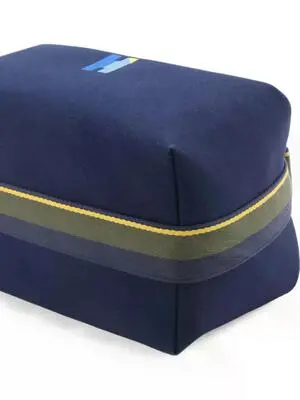 Hermès 2000-2026 Large Toile Bride A Brac H Pavillon Case Vanity Bag - Blue