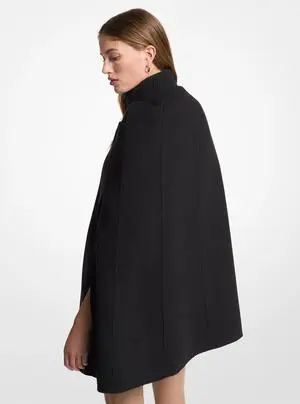 Michael Kors Wool Blend Cape In Size By