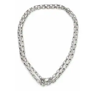 JAGGED HALO JEWELRY Artemis Convertible Chain Necklace - Silver