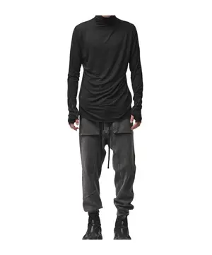 THOM KROM Long-sleeve Mock Neck Knit Top