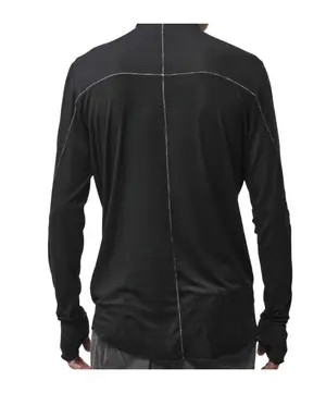 THOM KROM Long-sleeve Mock Neck Knit Top