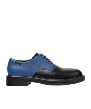 Camper Asymmetrical Leather Derby Shoes - Black