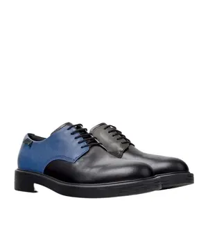 Camper Asymmetrical Leather Derby Shoes - Black