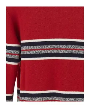 Iceberg Logo Striped Knitted Sweater
