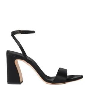 LOEFFLER RANDALL Satin Block Heel Sandals