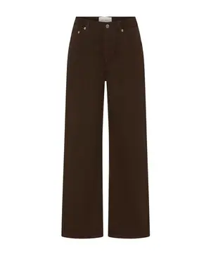 ST. AGNI Belt Loop Jeans - Bark