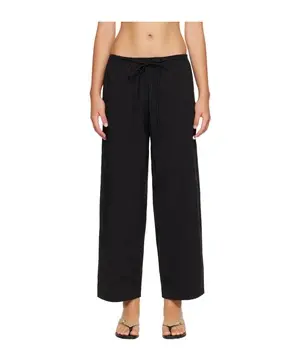 ST. AGNI Drawstring Casual Pants - Black